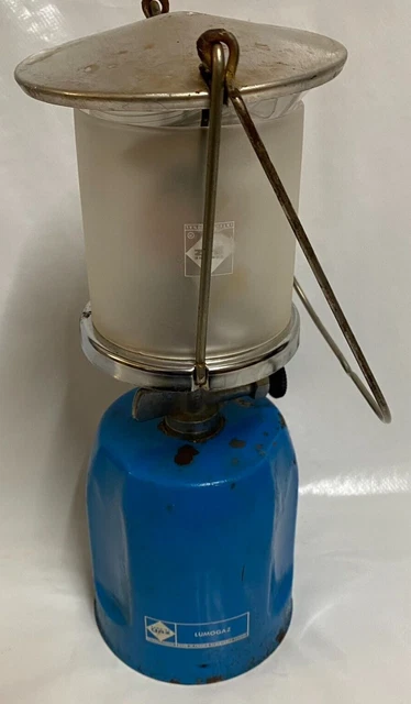 CAMPING GAZ LUMOGAZ Gas Lamp Light Lantern + Spare mantle *NO GAS INC ...