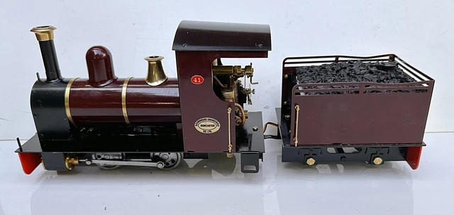 ROUNDHOUSE JENNIE 0-4-2 live steam locomotive and tender, SM32 16mm ...