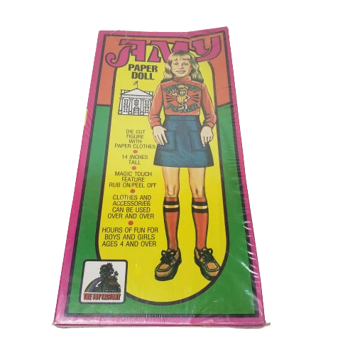 VINTAGE AMY CARTER Paper Doll Set The Toy Factory (1970's) Sealed Jimmy ...