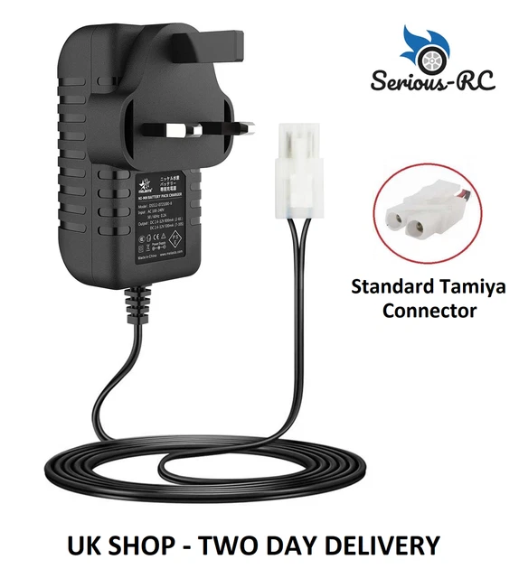TAMIYA CONNECTOR 7.2V NiCd NiMH Battery UK Mains Charger RC Car Boat ...