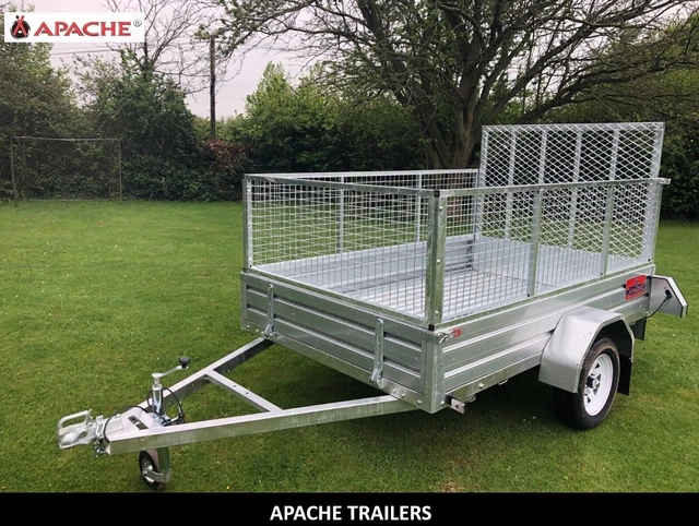 BRAND NEW APACHE 8X5 Trailer inc Cage kit & Rear Loading Ramp INC VAT £ ...