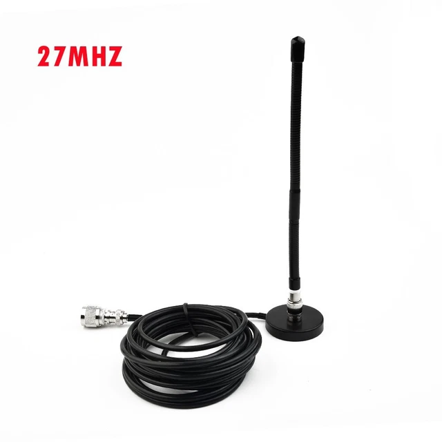 Brand New Soft Whip Cb Radio Antenna With Magnetic Base And Bnc Pl259