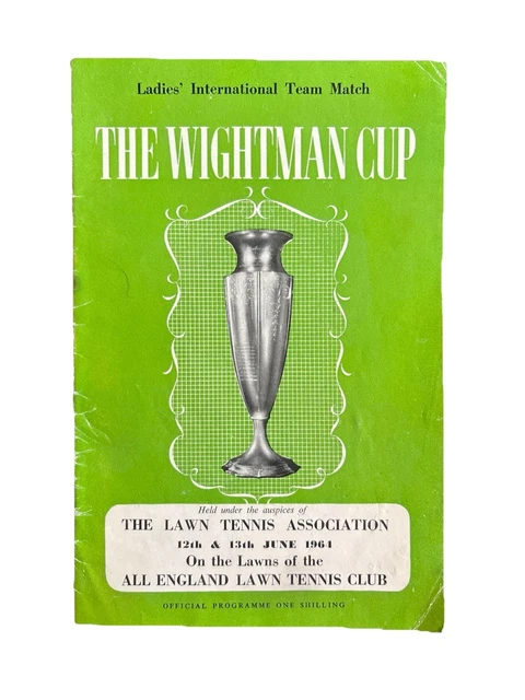 THE WIGHTMAN CUP 1964 Wimbledon Programme Biilie Jean Moffitt / Billie ...