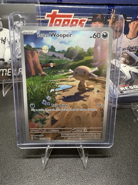 POKÉMON TCG PALDEAN Wooper 102/094 Phantasmal Flames Holo Illustration ...