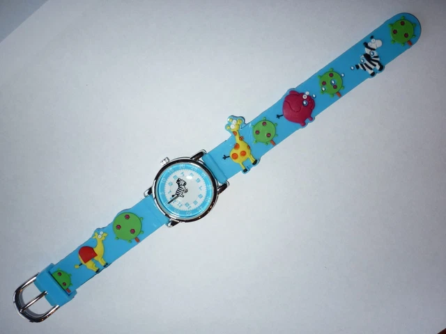 NEW TIME TEACHING Kids Animals Watch Seiko Quartz Movement $19.95 ...