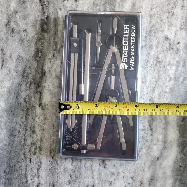 STAEDTLER MARS MASTERBOW Drawing Drafting Set Germany AS IS $29.95 ...