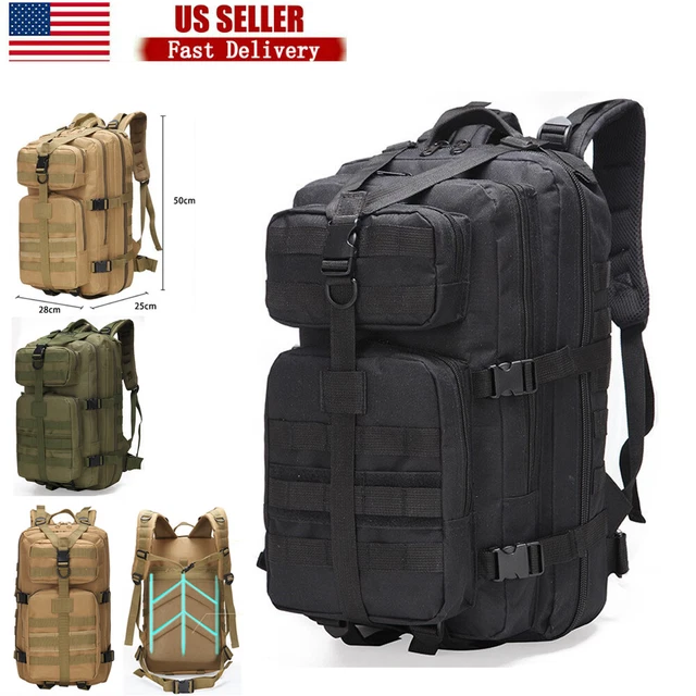 40L TACTICAL BACKPACK Military Molle Travel Hiking Bag Outdoor Men and ...