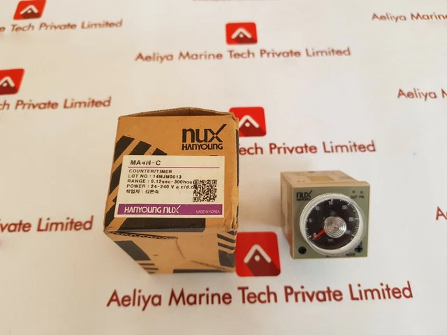 HANYOUNG NUX MA4N-C Timer 24-240V 50-60HZ 5.3VA 3A 250VAC 0.12 SEC-300 HOUR $155.68 - PicClick CA
