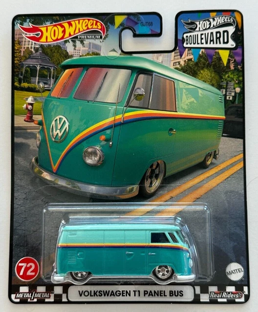HOT WHEELS VOLKSWAGEN T1 Panel Bus Green #72 - 2023 Boulevard Premium ...