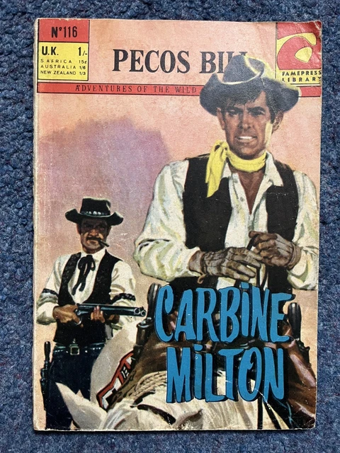 PECOS BILL WILD West Picture Library Comic No. 116 Carbine Milton £5.44 ...