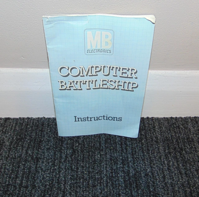 VINTAGE MB COMPUTER Battleships 1977 *Instructions Only* £7.99 ...