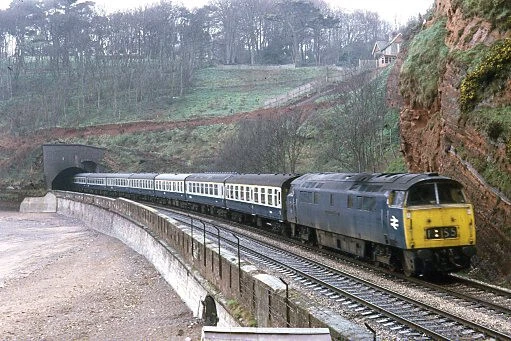 ORIGINAL COLOUR SLIDE of D1037 BR class 52 Western diesel hydraulic ...