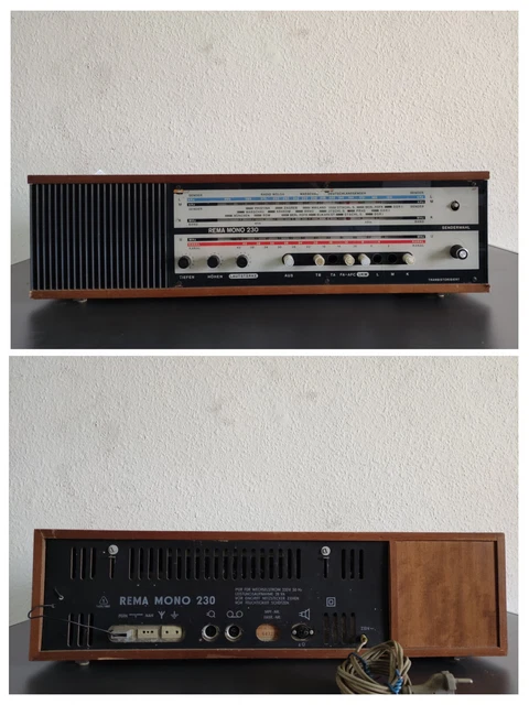 REMA MONO 230 Radio Transistorradio DDR Holzgehäuse EUR 8,50 - PicClick FR