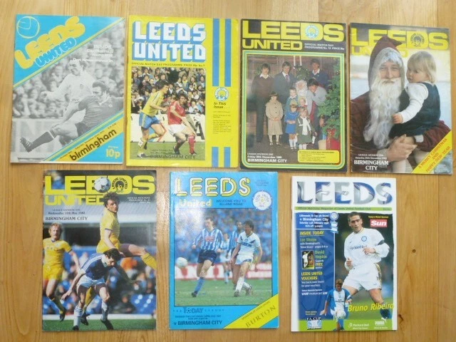 LEEDS UNITED V BIRMINGHAM CITY FC FOOTBALL PROGRAMMES LUFC HOME ...