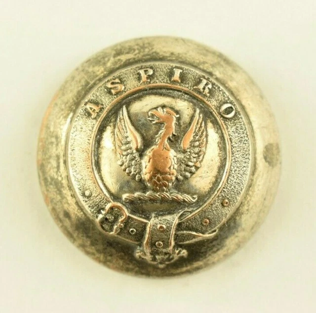 1870-80S CREST LIVERY Aspiro Phenix Bird Belt Loop Uniform Button ...