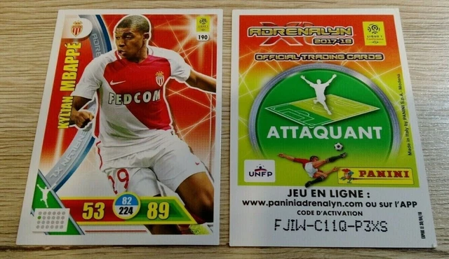 RARE KYLIAN MBAPPE Rookie Rare Card Panini Adrenalyn Xl 2017 2018 As ...