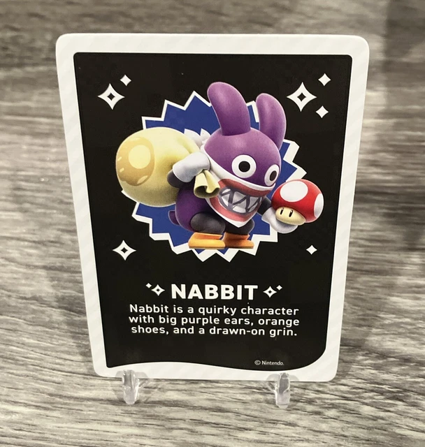 NABBIT 2023 SUPER Mario Bros. Wonder Trading Cards Nintendo Promo Pre ...