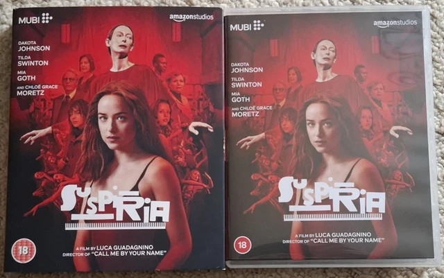 SUSPIRIA BLU-RAY + Slip Cover Dakota Johnson Tilda Swinton Mia Goth £19 ...
