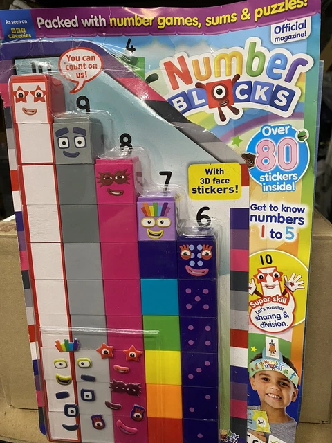 CBEEBIES NUMBERBLOCKS MAGAZINE 26-29 with toys issue 14 £10.99 ...