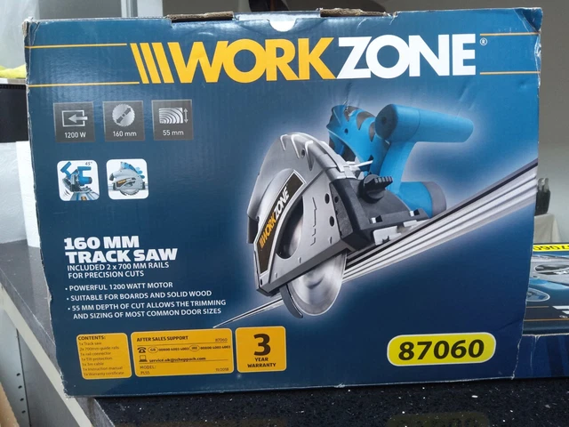 WORKZONE PLUNGE SAW and rails £59.99 - PicClick UK