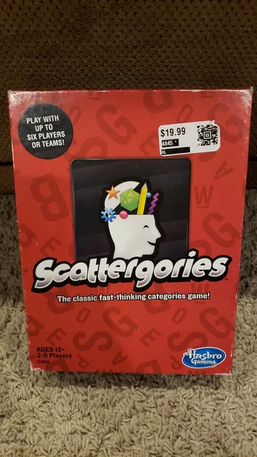 HASBRO GAMING SCATTERGORIES Board Game Original version $7.99 - PicClick