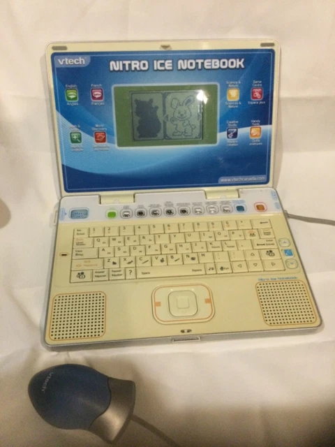 VTECH NITRO ICE Notebook Kids Learning Games Laptop 1 Cartridges French version $19.95 - PicClick CA