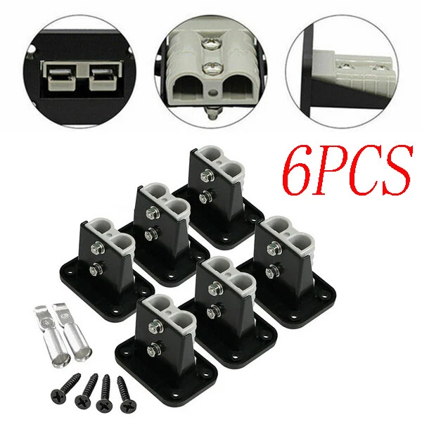6PCS FOR ANDERSON Plug Flush Mount 50Amp Mounting Bracket Panel Cover ...