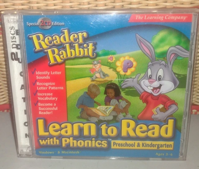 READER RABBIT LEARN To Read With Phonics Preschool & Kindergarten Pc ...