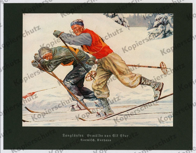 ELK EBER SKILANGLAUF Wettkampf nordisch Garmisch Kurhaus Fresko ...