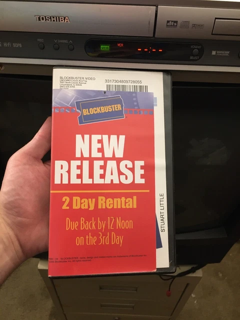STUART LITTLE VHS Blockbuster Video Rental VHS Blockbuster two day ...