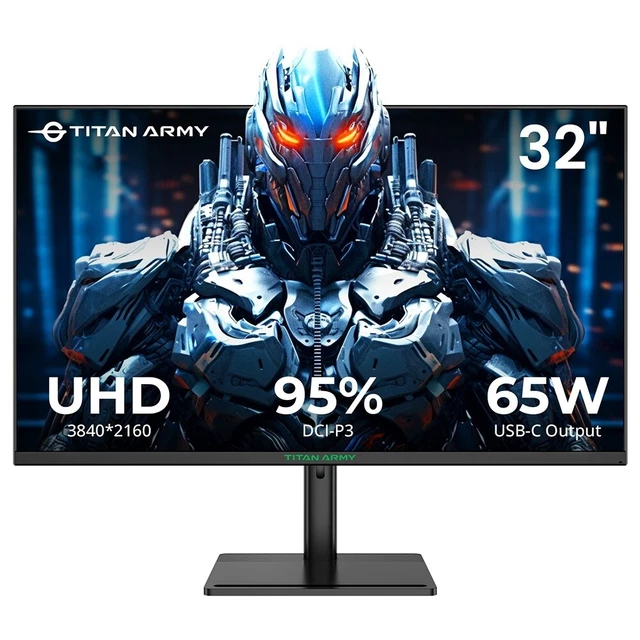 TITAN ARMY P32H2U Commercial Monitor, 32-inch 3840x2160 4K UHD Screen ...