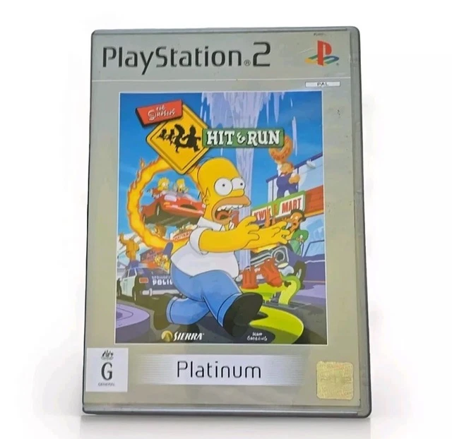 THE SIMPSONS HIT & and Run Sony PlayStation 2 PAL PS2 Game Rare DISK ...