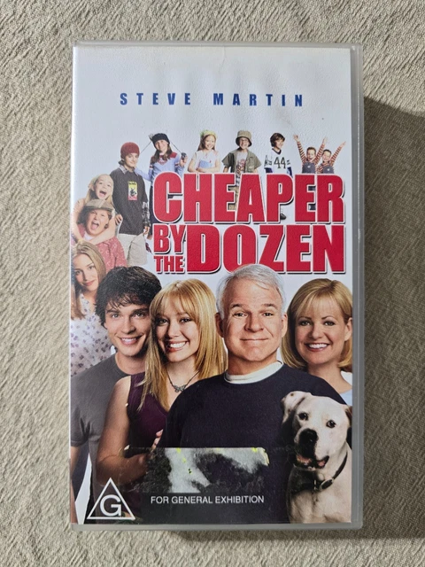 CHEAPER BY THE Dozen - VHS Steve Martin Family Movie $29.95 - PicClick AU