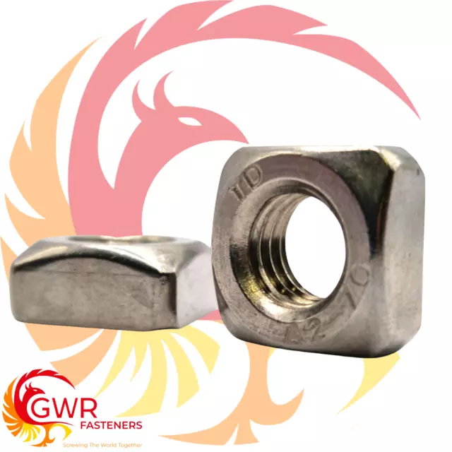 M5 M6 M8 M10 M12 Thick Type Metric Square Nuts - A2 Stainless Steel Din 557 Nut £3.46 - PicClick UK