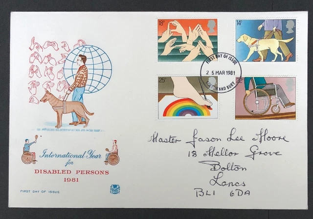 GB 1981 STUART FDC International Year Of The Disabled Persons. £1.22 ...