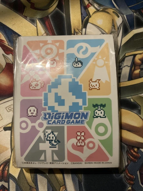 DIGIMON CARD GAME Official Sleeves Digi-Egg Pixel Art Tamer Evolution ...