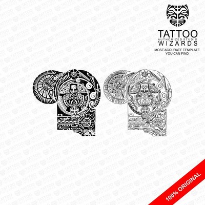 THE ROCK DWAYNE JOHNSON MAORI POLYNESIAN TATTOO Stencil Template $66.97 ...