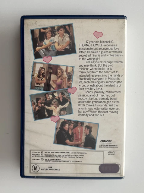 SECRET ADMIRER [VHS] RCA Columbia Video Ex-Rental Tape Lori Loughlin ...