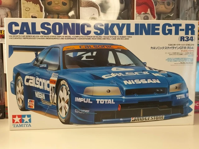 MAQUETTE - MODEL Kit - Tamiya - Nissan Skyline Calsonic Gt-R 34 - Boxed ...