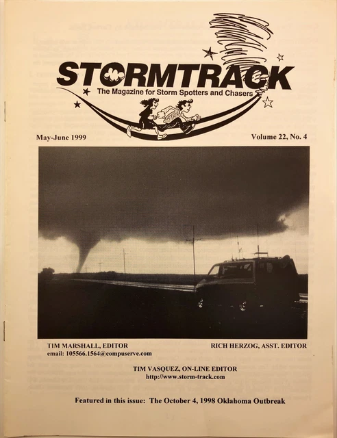 STORM TRACK STORM Chaser Spotter Magazine May-Jun 1999 Stormtrack Tim ...
