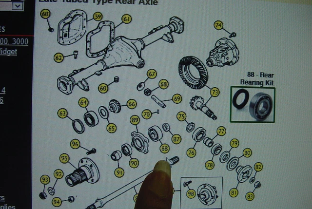 NOS REAR AXLE Bearing MGB MGC Gearbox Bearing Austin Healey 100-4 ...