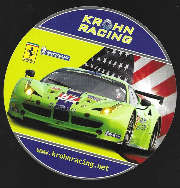 CARTE: 24 HEURES Du Mans 2014 Krohn Racing Ferrari 458 dédicacée EUR 5 ...