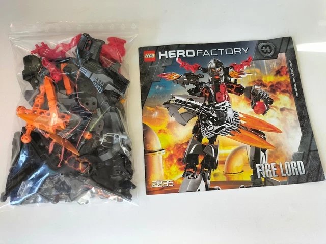 LEGO HERO FACTORY Set 2235 Villains Fire Lord Usato E Completo EUR 35 ...
