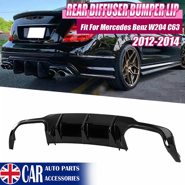 C63 AMG STYLE Rear Diffuser Splitter Lip For Mercedes Benz C Class W204 ...