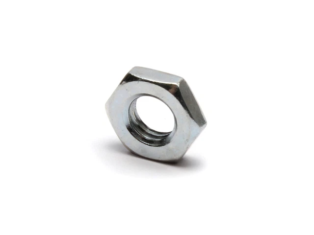 DIN 439 DADO Esagonale Forma Bassa, Zincato M6 Filettatura con Spirale ...