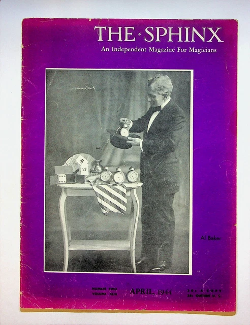 MAGAZINE INDÉPENDANT SPHINX pour magiciens Vol. 43 #2 VG- 3.5 1944 EUR ...