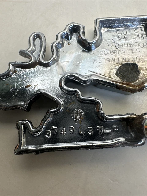 CHRYSLER BROUGHAM Emblem Name Plate Badge OEM #3506456G $39.00 ...