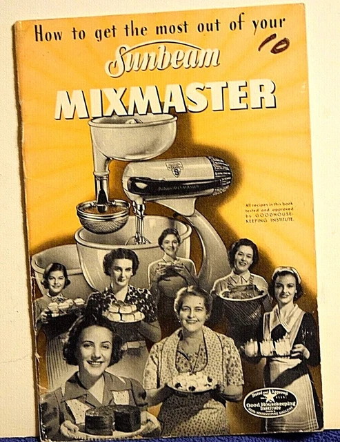 SUNBEAM MIXMASTER MODELS 5 or 5B Original Booklet Instructions ...