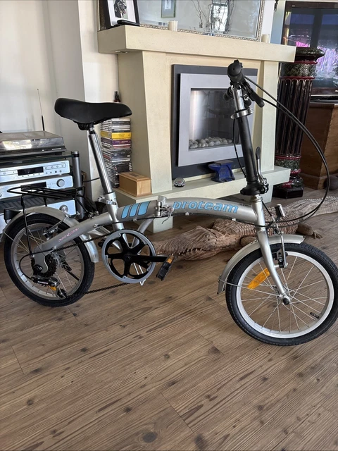 PROTEAM FOLDING BIKE 6 shimano gears 16' wheels' fold up v-brakes Never ...