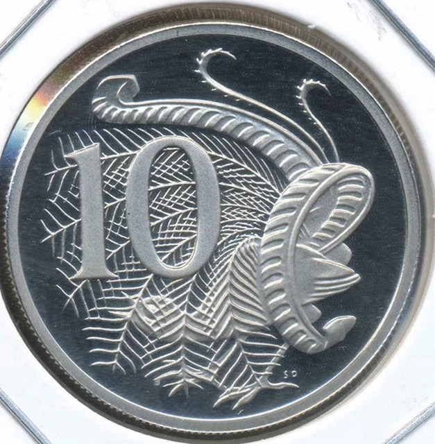 1985 UNC 10C coin Ex Mint Set In 2x2 Coin Holder- Only 2 Mil Minted ...